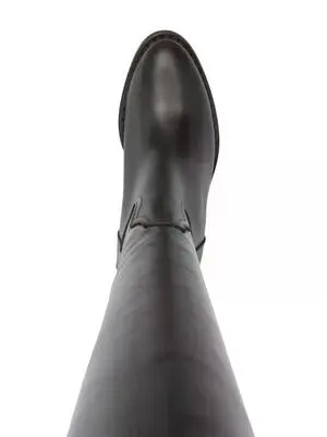 VIA ROMA 15 Leather Knee-high Cowboy Boots