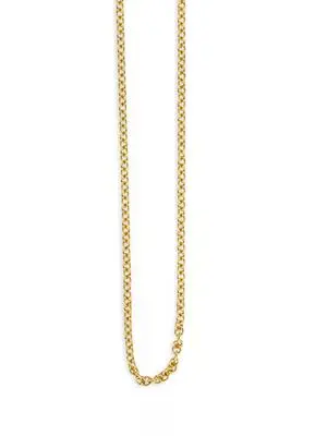 AZLEE 18k Yellow Cable-chain Necklace