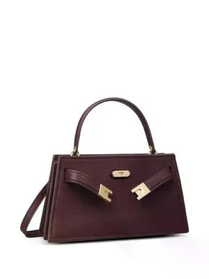 Tory Burch Mini Lee Radziwill Pebble Tote Bag - Red