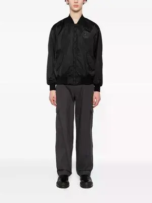AGNES B. Logo-embroidered Bomber Jacket