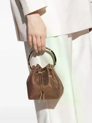 JIMMY CHOO Bon Bon Shimmering-mesh Handbag