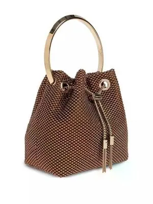 JIMMY CHOO Bon Bon Shimmering-mesh Handbag