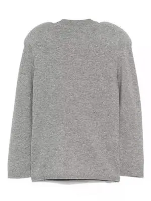 Comme Des Garçons Padded-shoulder Sweater - Grey