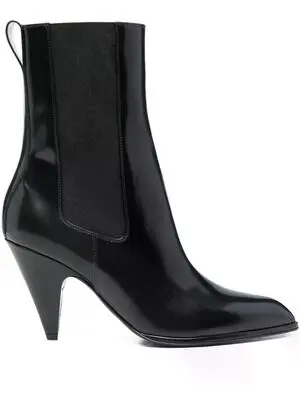 SERGIO ROSSI 85mm Beak Pointed Cone-heel Boots