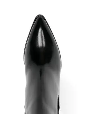 SERGIO ROSSI 85mm Beak Pointed Cone-heel Boots