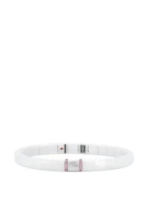 Roberto Demeglio 18k Gold And Sapphire Stretch Bracelet - White
