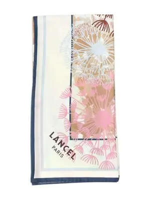 LANCEL Floral-print Scarf - Neutrals