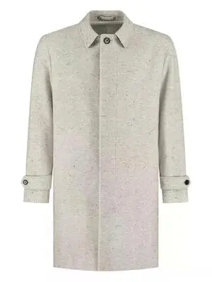 LARDINI Herringbone Single-breasted Coat