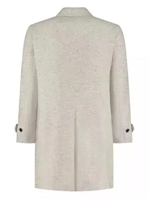LARDINI Herringbone Single-breasted Coat