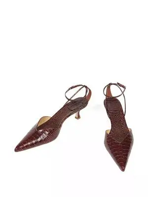 A.W.A.K.E. Mode 50mm Dina Coco Ankle-strap Pumps