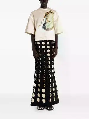 A.W.A.K.E. Mode Oyster-print Blouse