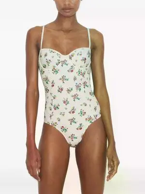 Tory Burch Printed Underwire One Piece Swimsuit