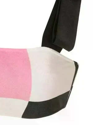 ADRIANA DEGREAS Checked Print Bikini Set