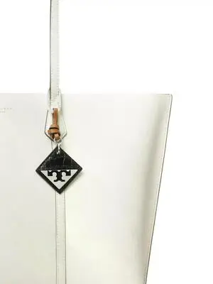 Tory Burch Crocodile-embossed Logo-detail Keyring