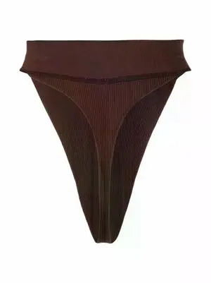 ANDREĀDAMO Fine-ribbed High-waisted Thong