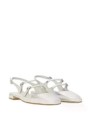 STUART WEITZMAN Buckle Strap Ballet Flats