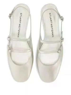 STUART WEITZMAN Buckle Strap Ballet Flats