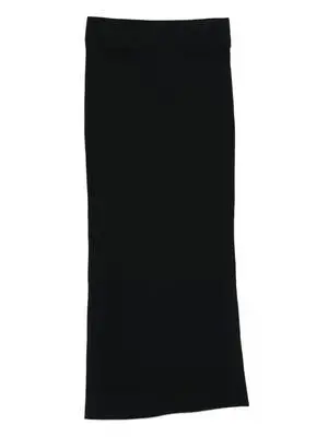 ENTIRE STUDIOS Elasticated-waist Midi Skirt - Black