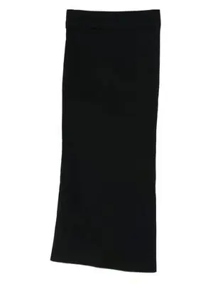 ENTIRE STUDIOS Elasticated-waist Midi Skirt - Black