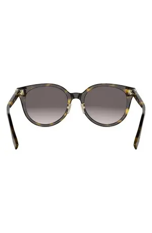 Fendi Forever 55mm Gradient Phantos Sunglasses - Dark Havana/gradient Smoke