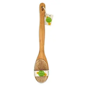 PURSONIC Bath Body Brush With Long Handle - Beige