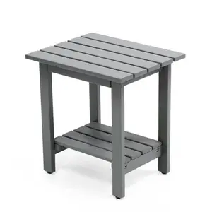 JONATHAN Y Kellie Modern Wood Outdoor Side Table - Gray