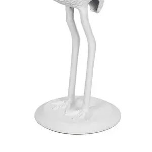 JONATHAN Y Blanche Coastal Flamingo Accent End Table, Round Glass Top Iron Base