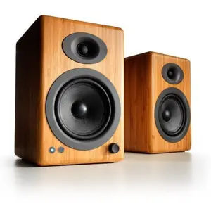 AUDIOENGINE A5+ Classic Powered Bookshelf Speakers Bamboo