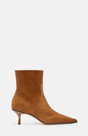 SCAROSSO Jamie Ankle Boots - Tobacco - Suede