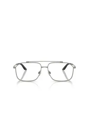 Dolce & Gabbana 58mm Pilot Optical Glasses - Silver