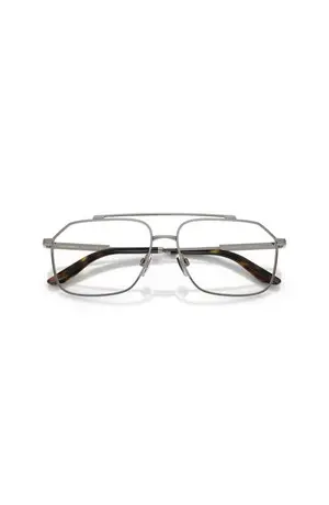 Dolce & Gabbana 58mm Pilot Optical Glasses - Silver