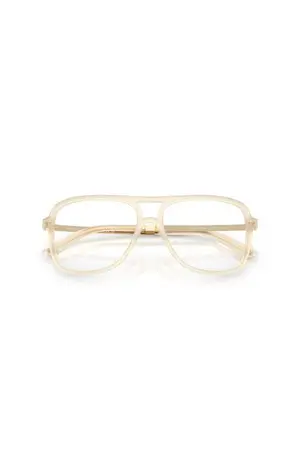 JIMMY CHOO 53mm Pilot Optical Glasses - Yellow
