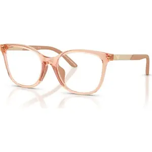 Emporio Armani 48mm Butterfly Optical Glasses - Beige