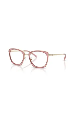 Tory Burch 51mm Irregular Optical Glasses - Pink