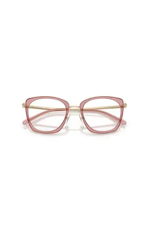Tory Burch 51mm Irregular Optical Glasses - Pink