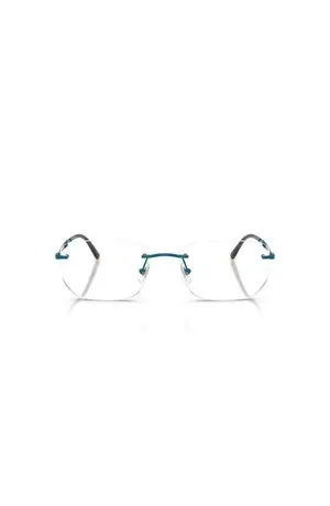 Ray-ban Irregular Rimless Eyeglasses - Blue