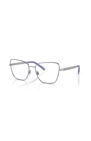 Dolce & Gabbana 57mm Butterfly Optical Glasses - Silver