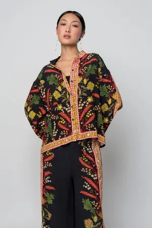 RAISHMA Printed Oversized Shirt