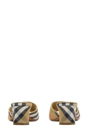 Burberry Sloane Check Slide Sandal