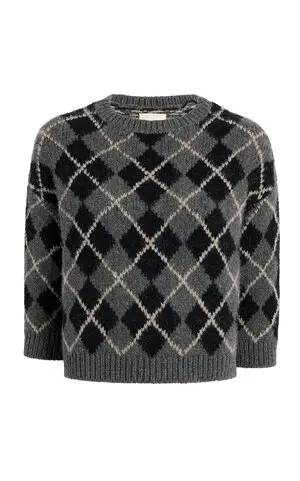 KHAITE Colt Argyle Cashmere Sweater