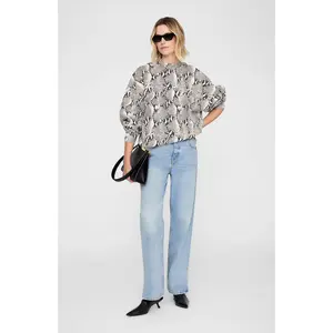 ANINE BING Miles Sweatshirt - Washed Python
