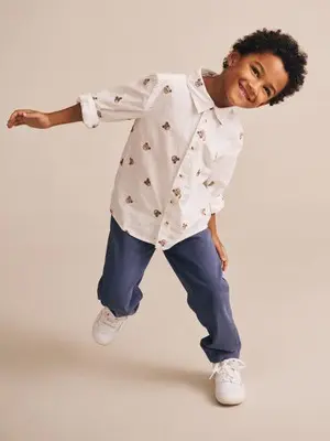 HUXBABY Longsleeve Huxbear Button Up