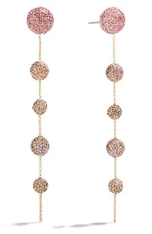 Baublebar Blair Crystal Orb Drop Earrings - Pink