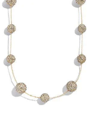 Baublebar Blair Crystal Sphere Station Necklace