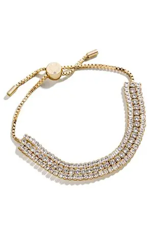 Baublebar Elaine Layered Cubic Zirconia Slider Bracelet - Clear