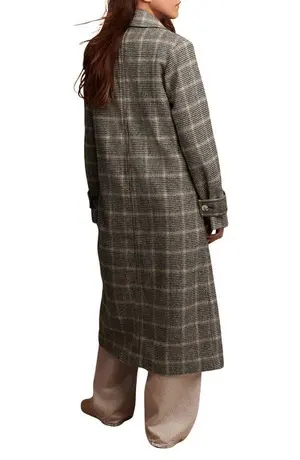 NEXT Windowpane Plaid Coat