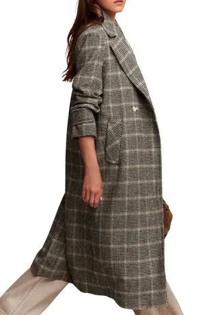 NEXT Windowpane Plaid Coat