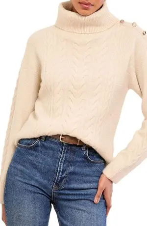 LIPSY Cable Knit Turtleneck Sweater