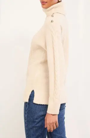 LIPSY Cable Knit Turtleneck Sweater
