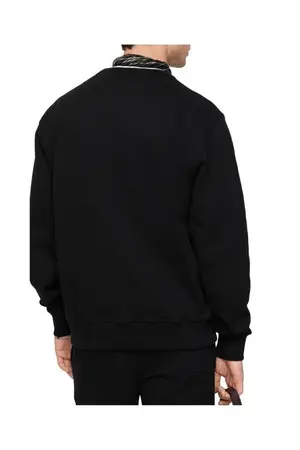 Burberry Logo Cotton Sweatshirt - Black